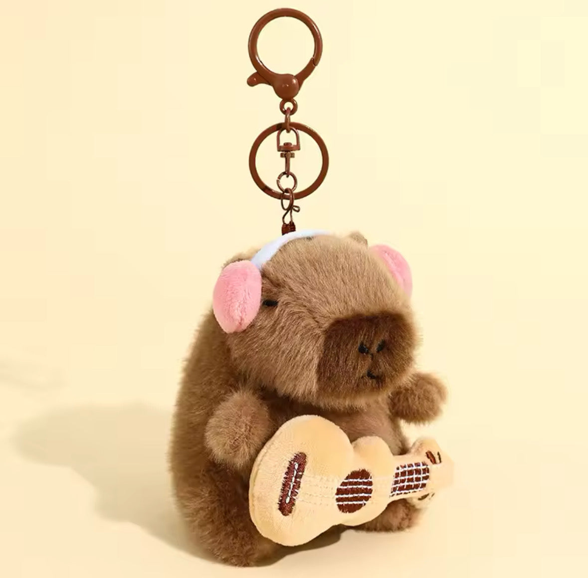 Cute Capybara Plush Keychains